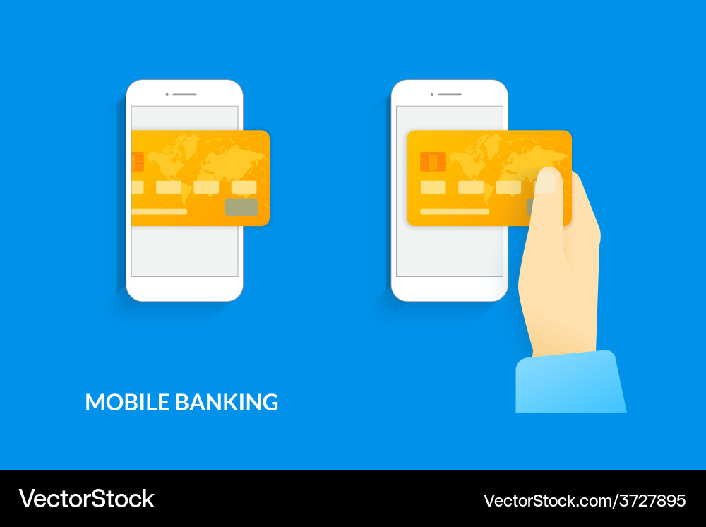 Mobile banking Royalty Free Vector Image - VectorStock