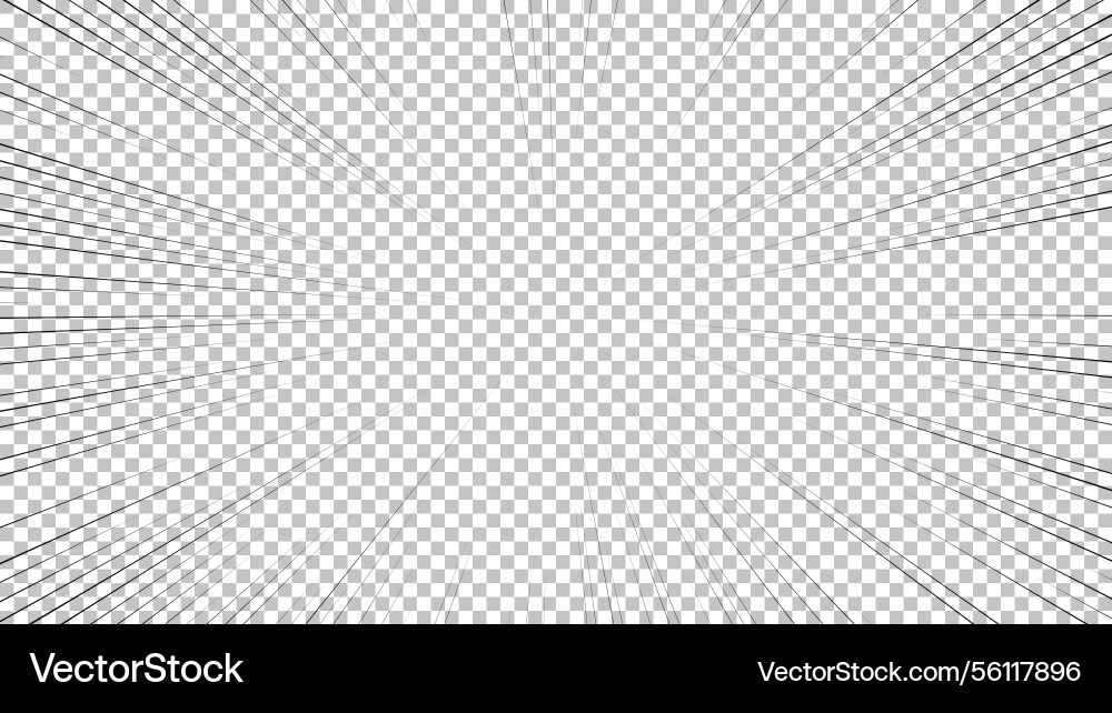 Black comic book transparent background Royalty Free Vector