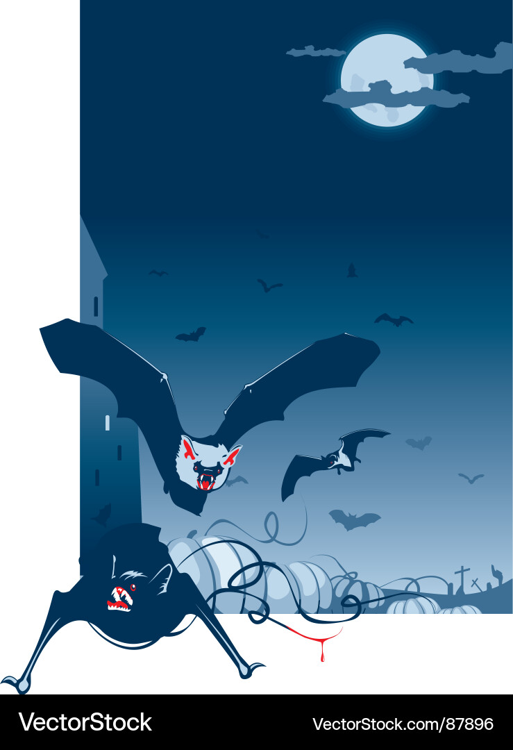 Poster bat Royalty Free Vector Image - VectorStock