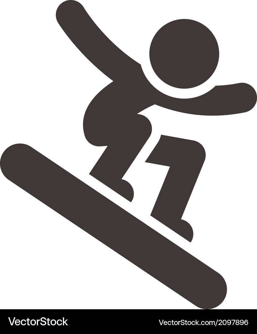 Snowboard icon Royalty Free Vector Image - VectorStock