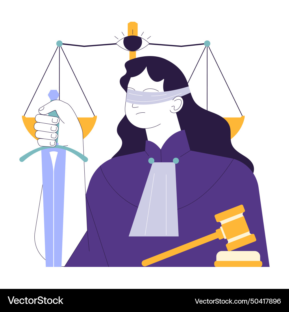 Social equity and fair justice impartial law Vector Image