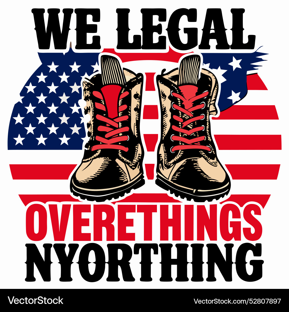 American veteran us maps boots and weapon Vector Image