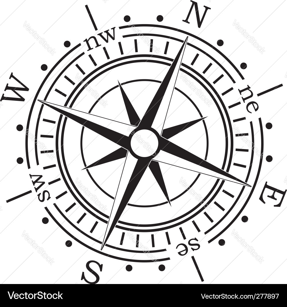 Compass Royalty Free Vector Image - VectorStock