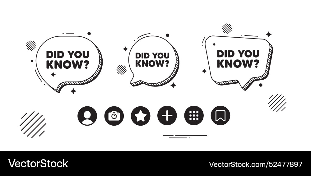 Did you know tag special offer question sign Vector Image