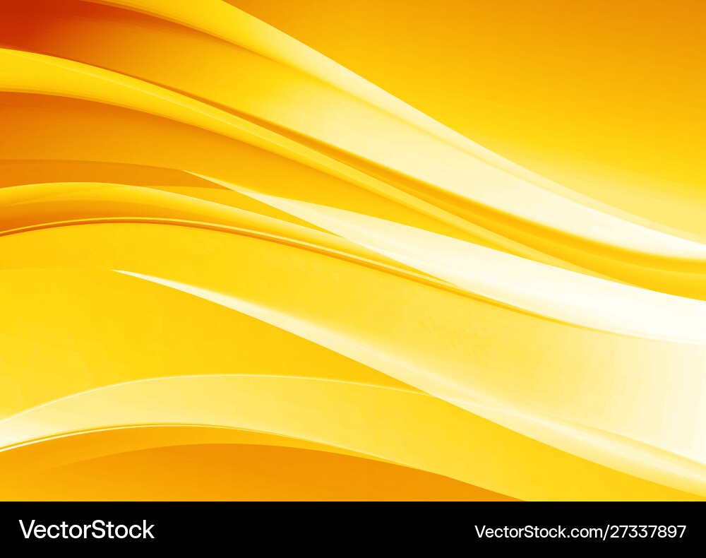 Elegant Yellow Flow Background Royalty Free Vector Image
