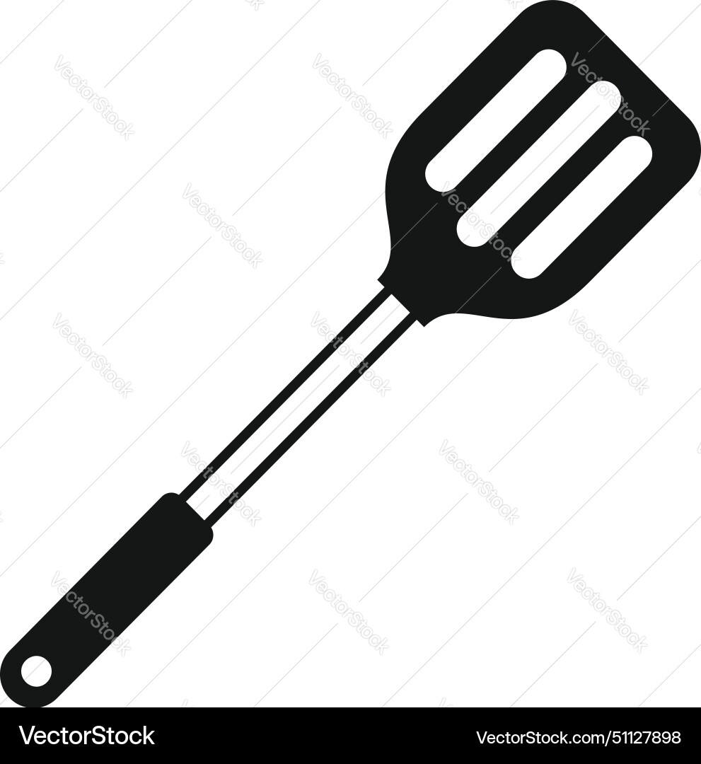 Chef spatula icon simple cook equipment Royalty Free Vector
