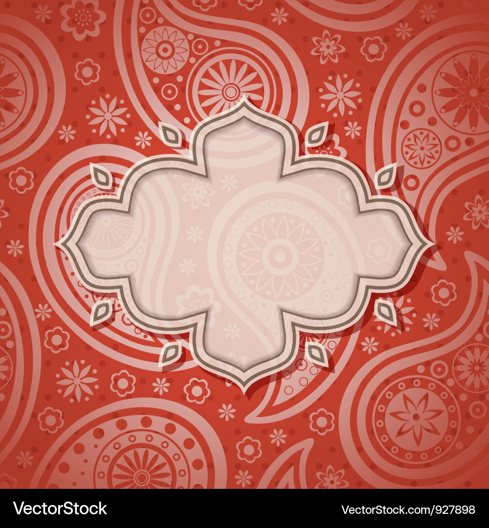 Indian frame Royalty Free Vector Image - VectorStock