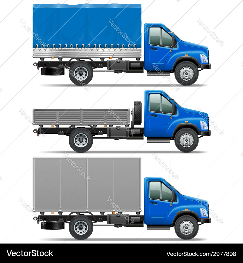 Lorry icons set 1 Royalty Free Vector Image - VectorStock