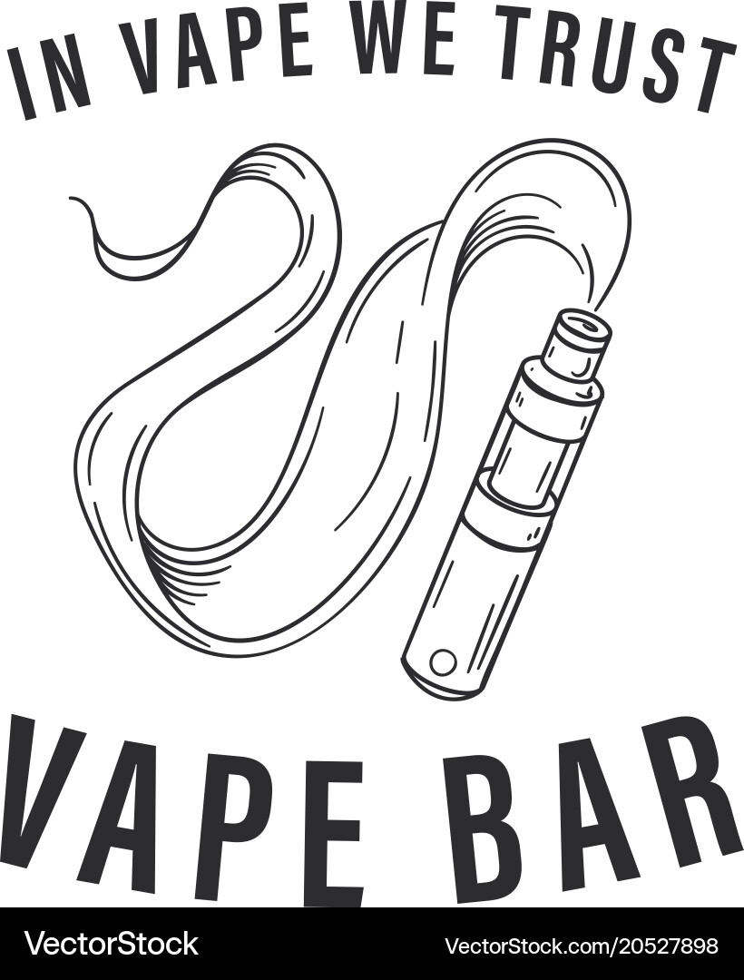 Vape bar logo Royalty Free Vector Image - VectorStock