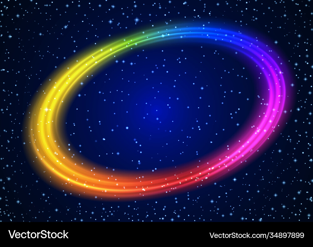 Abstract colorful galaxy Royalty Free Vector Image