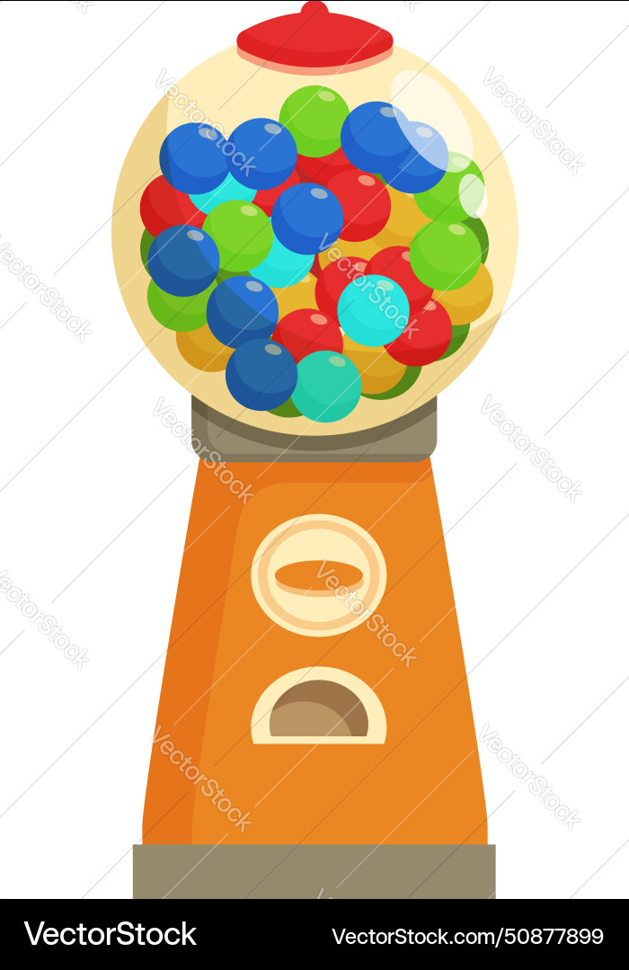 Candy machine icon cartoon slot vending Royalty Free Vector