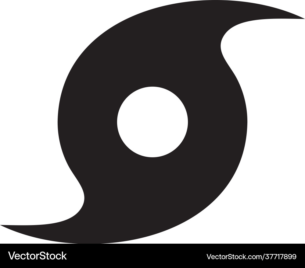 Hurricane Storm Icon Royalty Free Vector Image