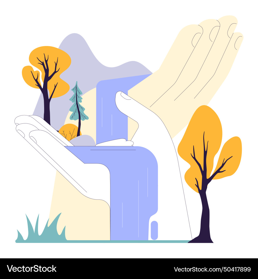 Social equity equal access to clean water Vector Image