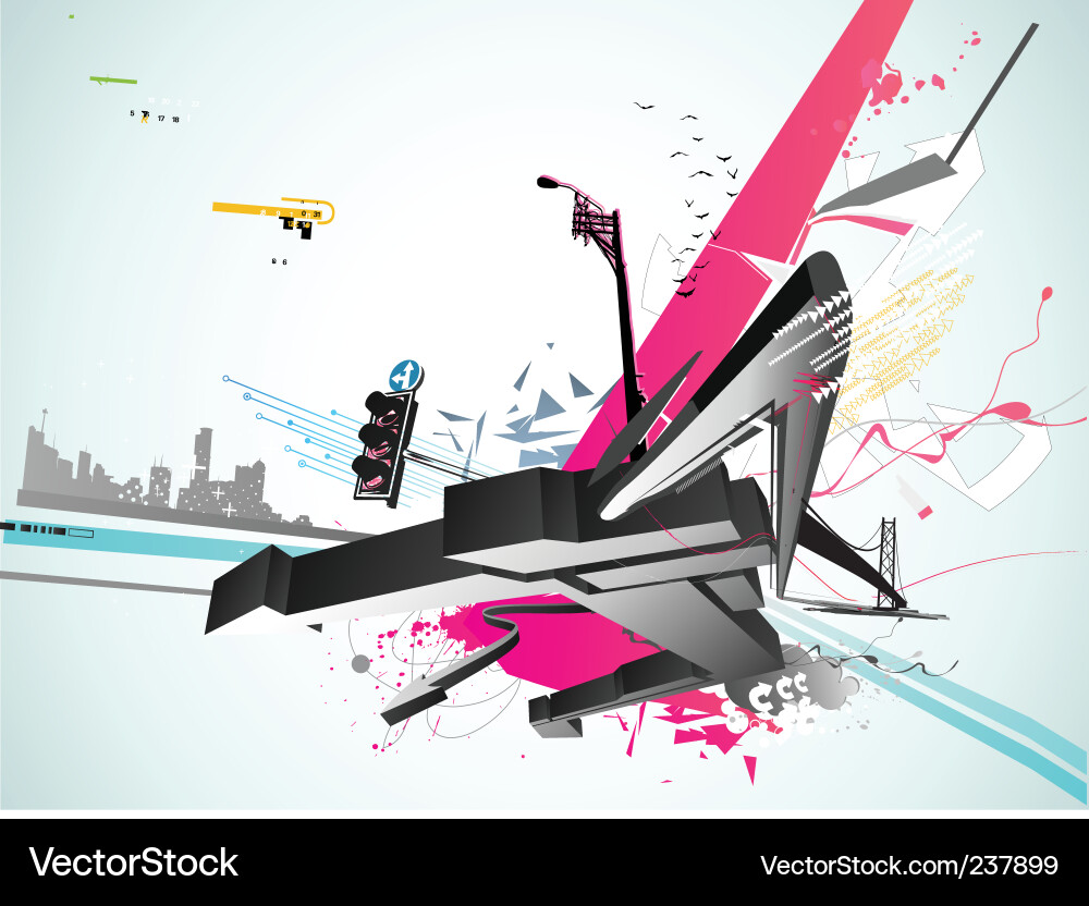 Urban Abstract Background Royalty Free Vector Image