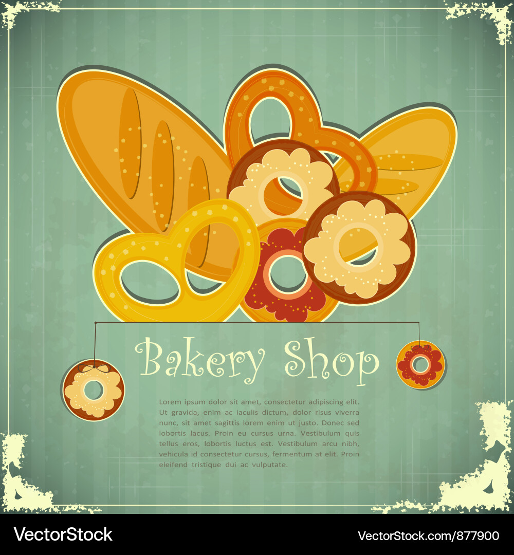 Bakery shop Royalty Free Vector Image - VectorStock