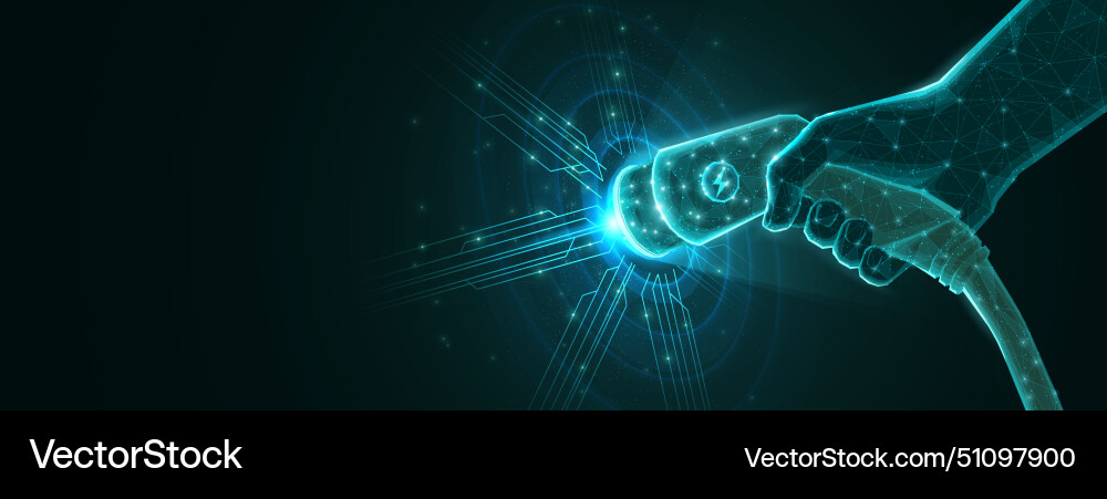 Ev charging electric car charger battery Vector Image