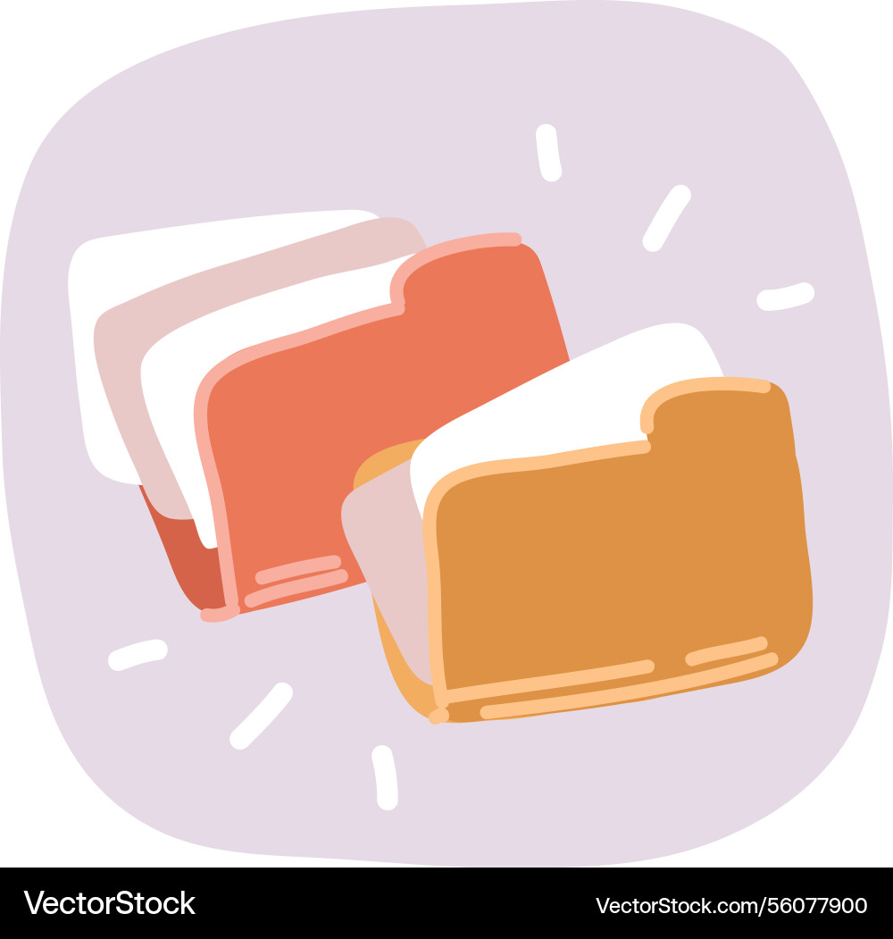 Folders icon Royalty Free Vector Image - VectorStock