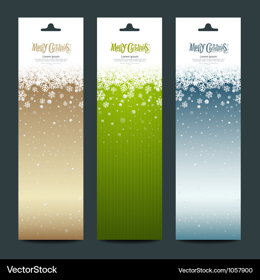 Merry christmas banner vertical background Vector Image Merry christmas banner vertical background Vector Image