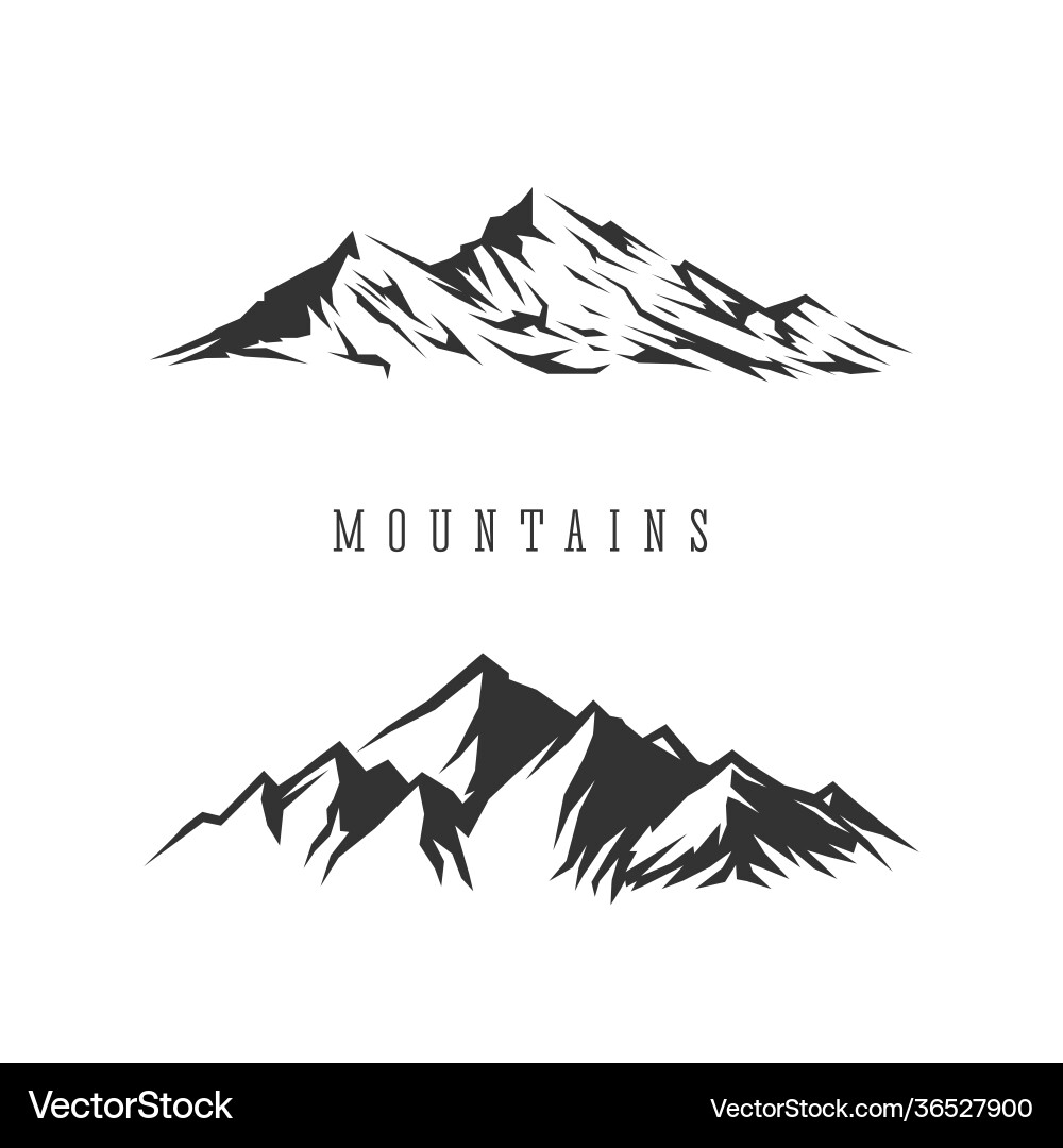 Mountains Royalty Free Vector Image - VectorStock