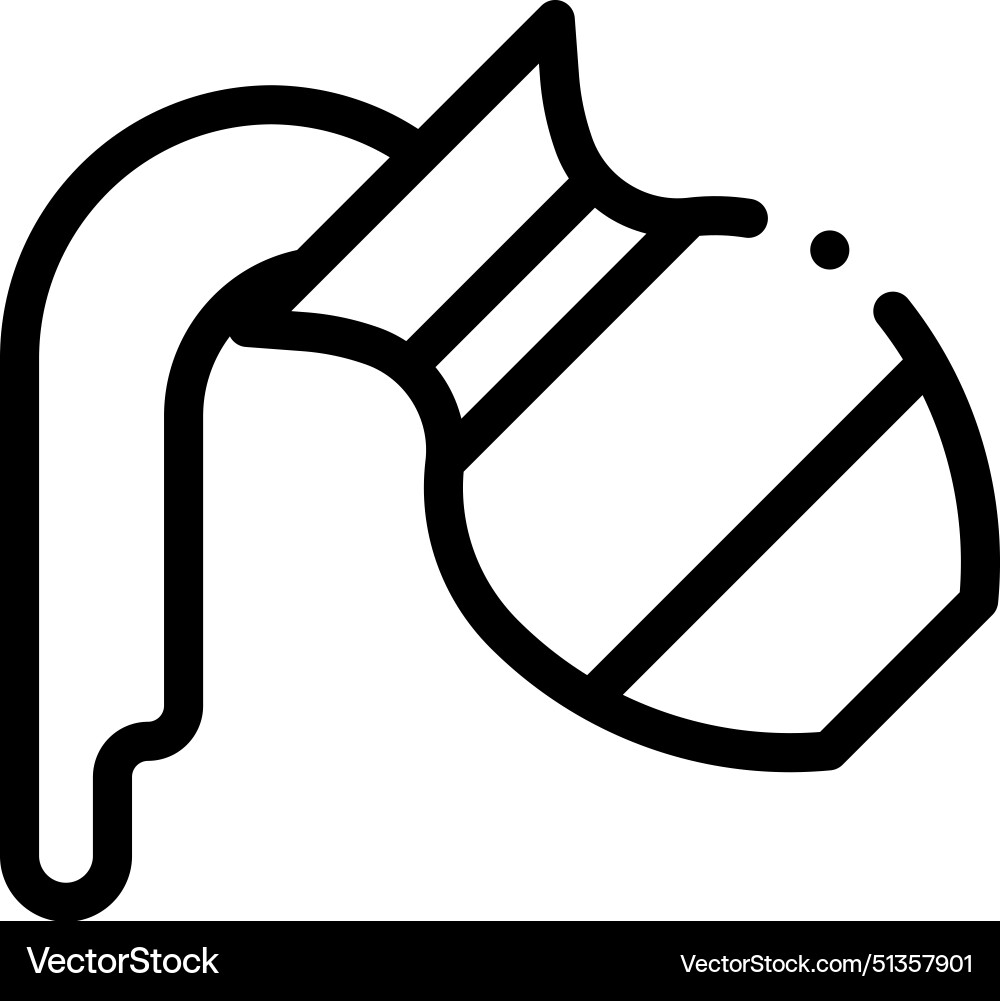 Aquarius icon thin linear style design isolated Vector Image