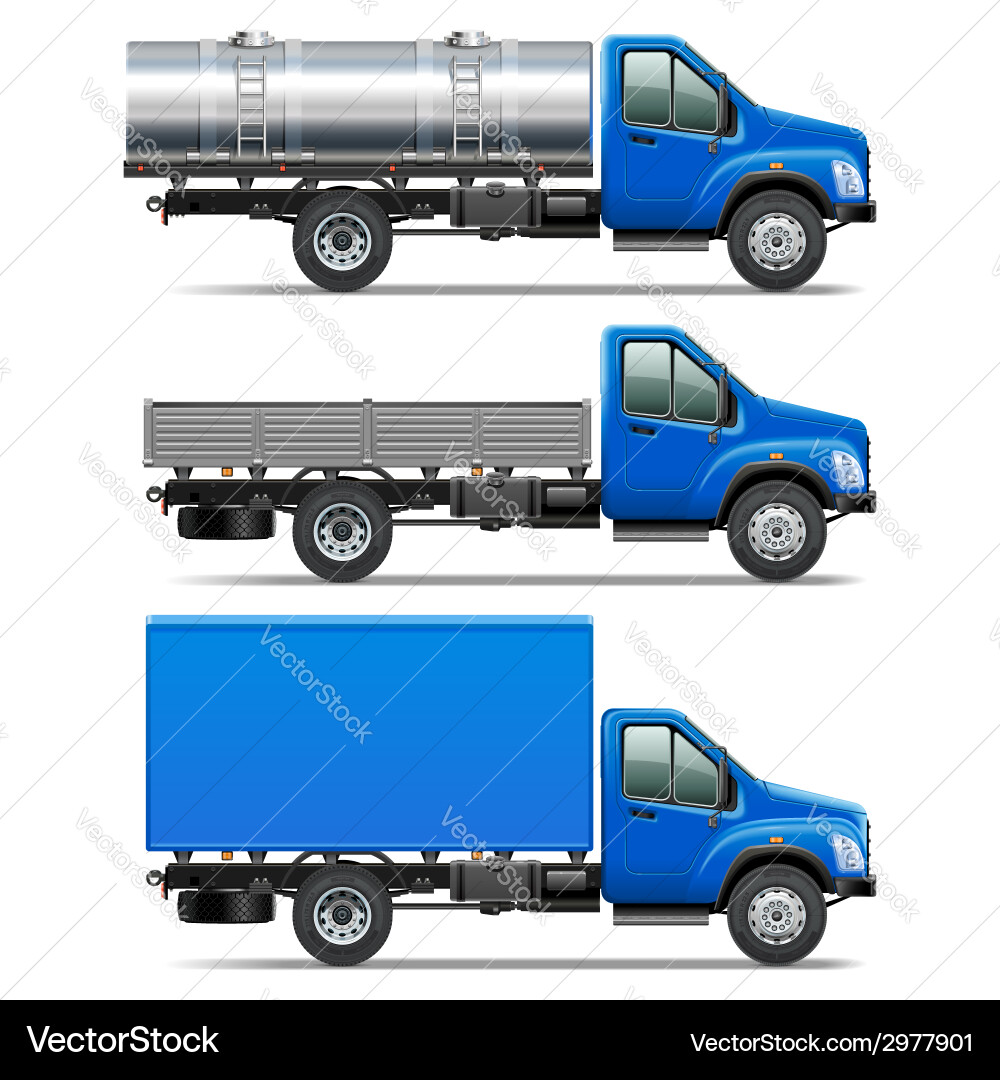 Lorry icons set 2 Royalty Free Vector Image - VectorStock