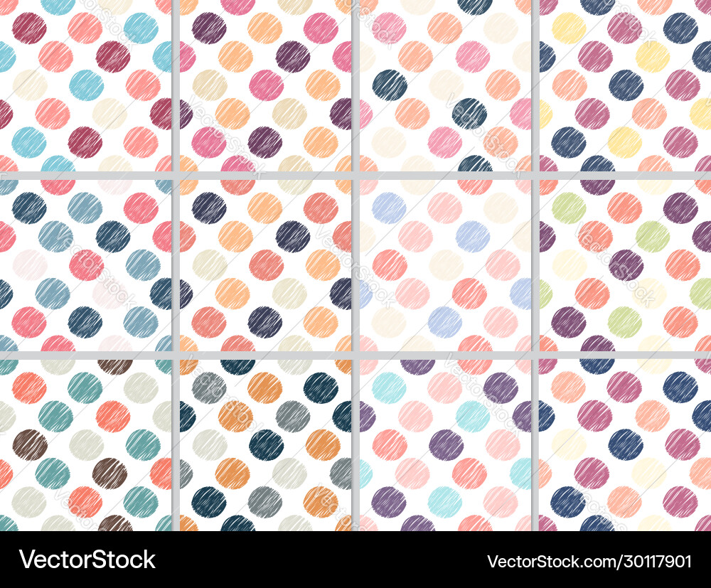 Pastel Circle Pattern Royalty Free Vector Image