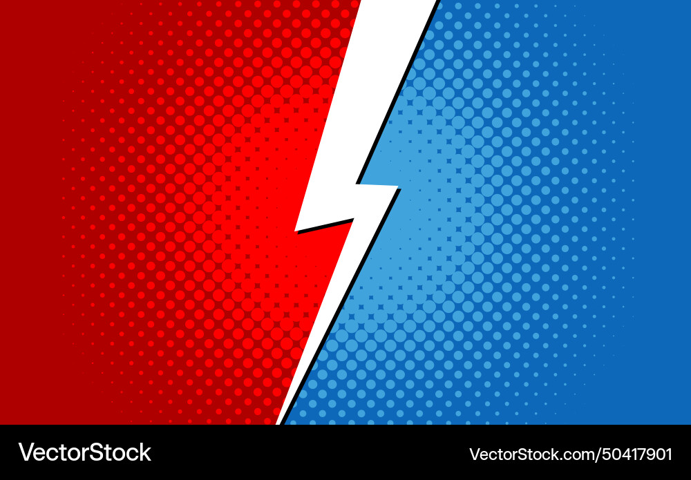 Versus superhero fight comic pop art retro battle Vector Image