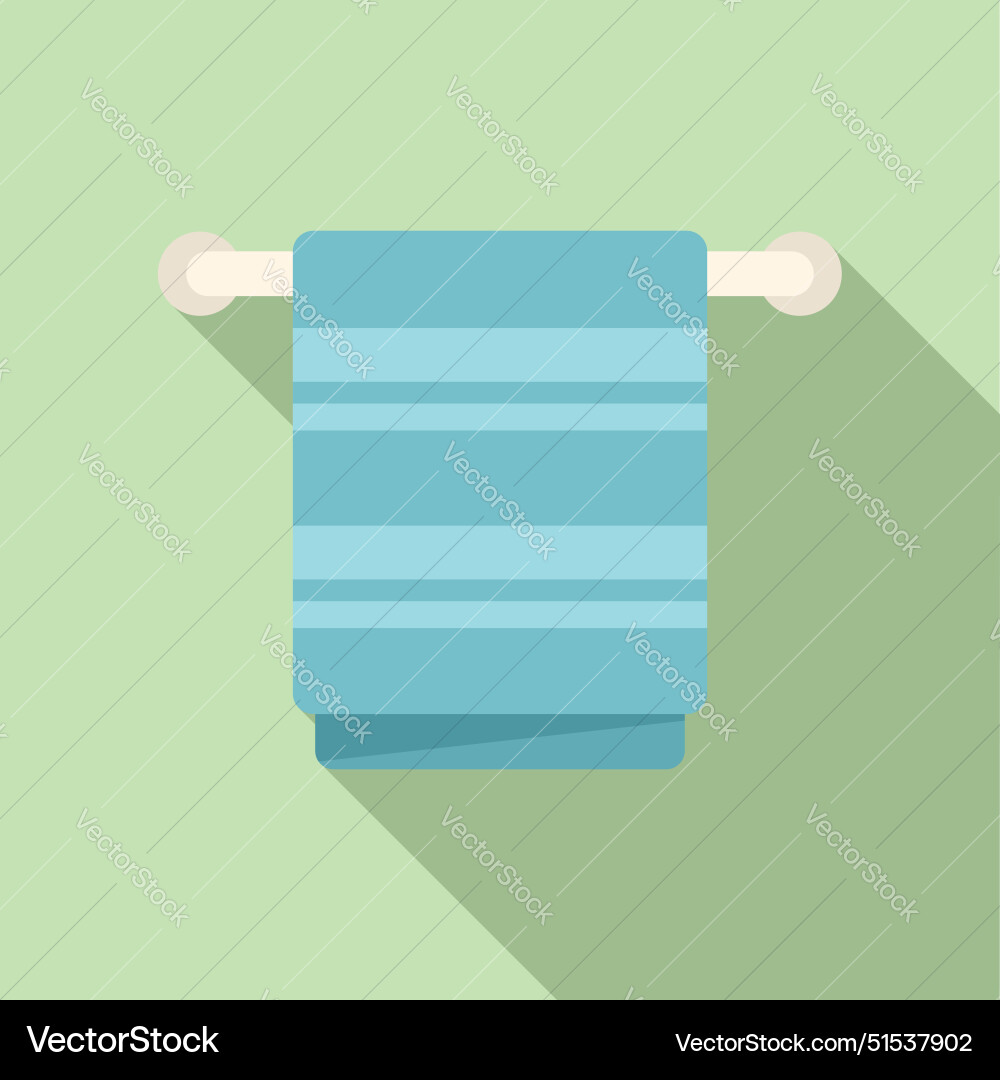 Flat design of a striped towel Royalty Free Vector Image