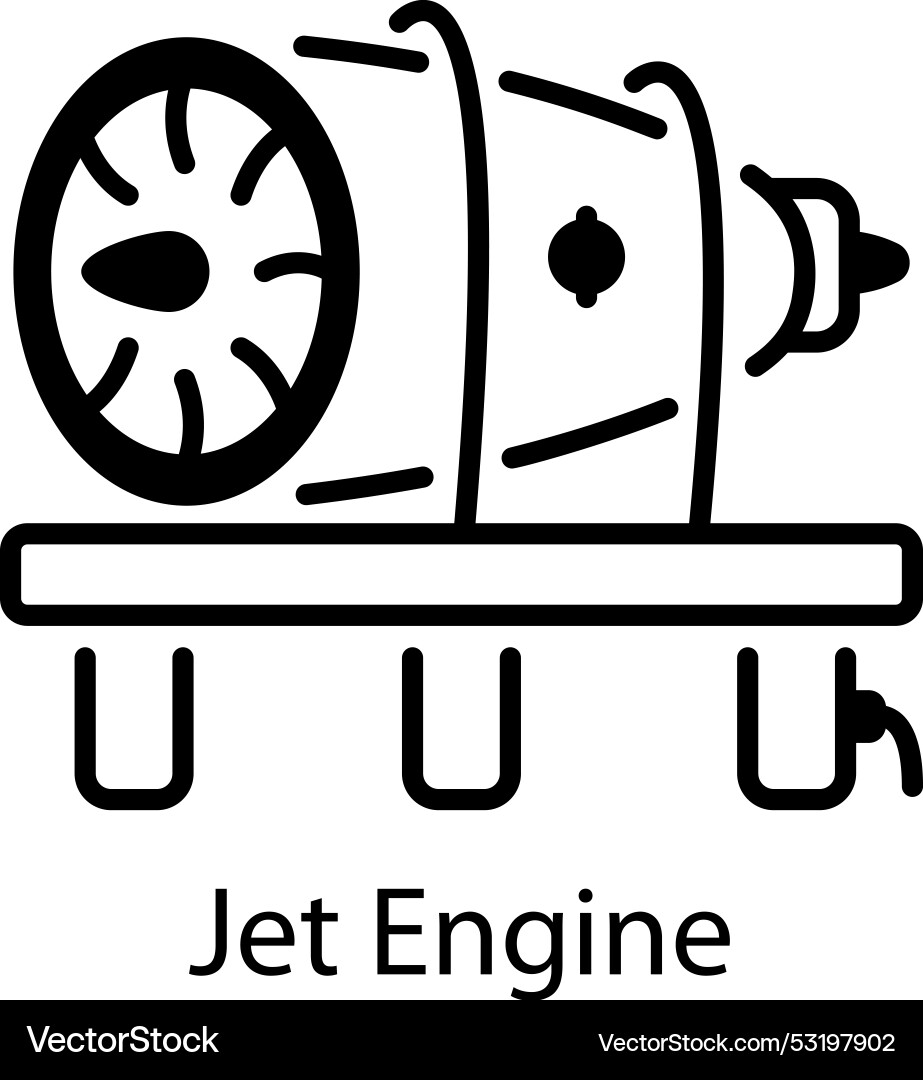 Jet engine Royalty Free Vector Image - VectorStock