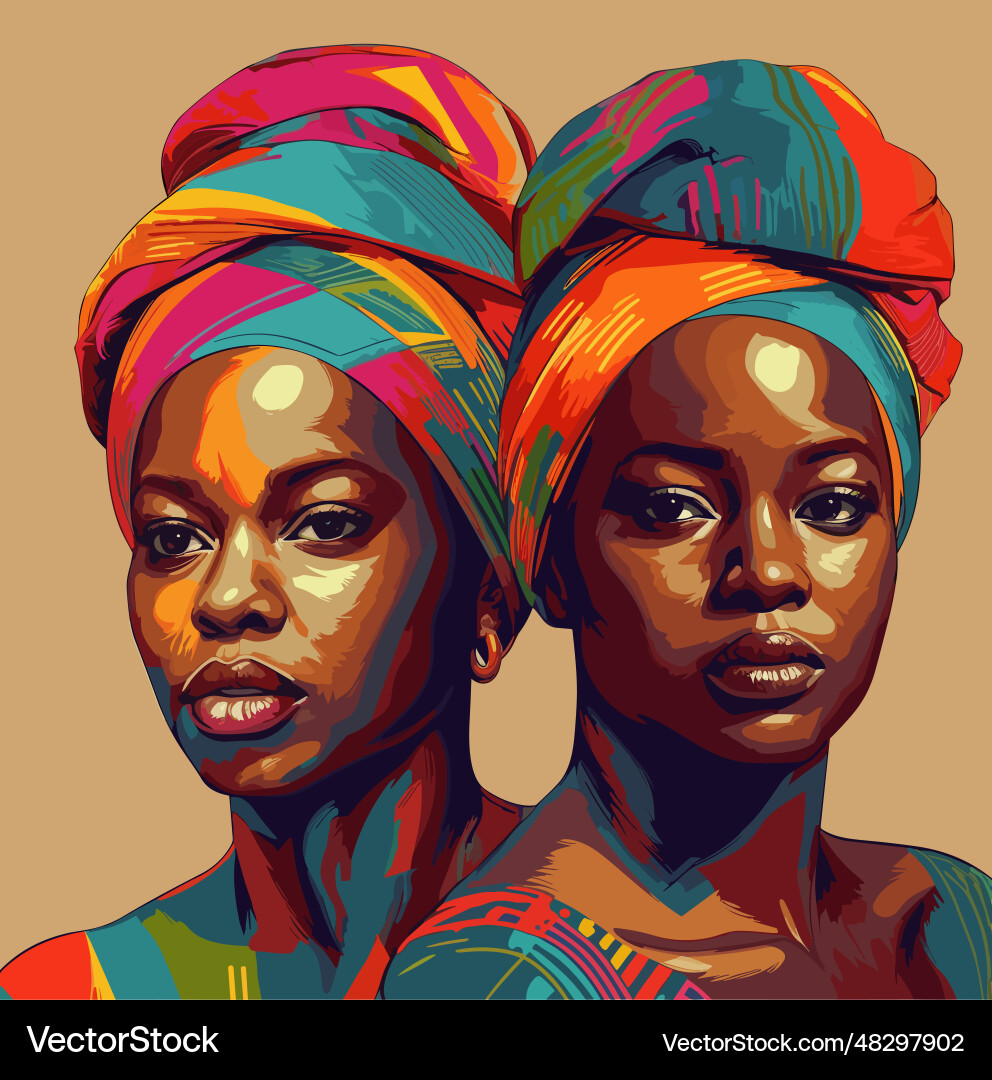 Native african women Royalty Free Vector Image