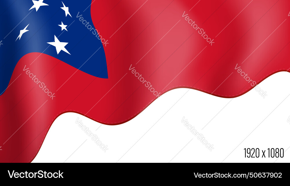 Samoa country flag realistic independence day Vector Image