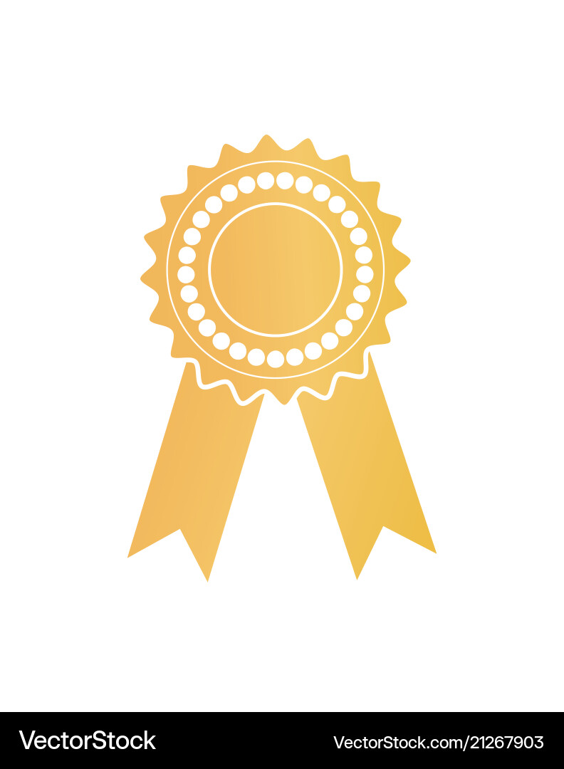 Certificate and yellow ribbons Royalty Free Vector Image