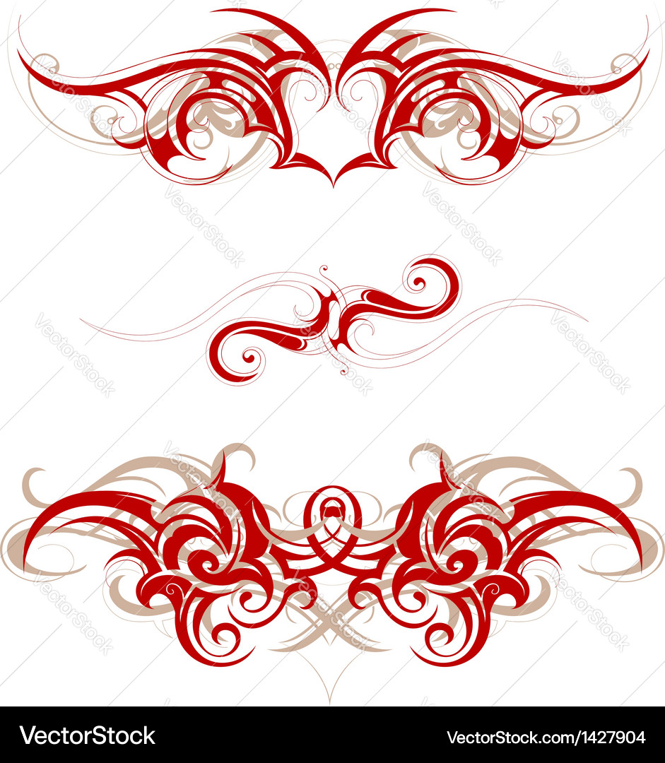 Intricate Tribal Swirls Royalty Free Vector Image
