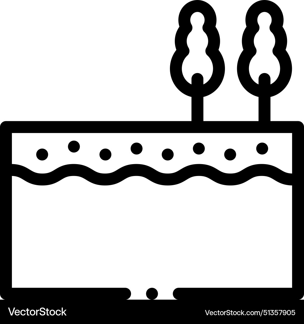 Aquifer icon thin linear style design isolated Vector Image