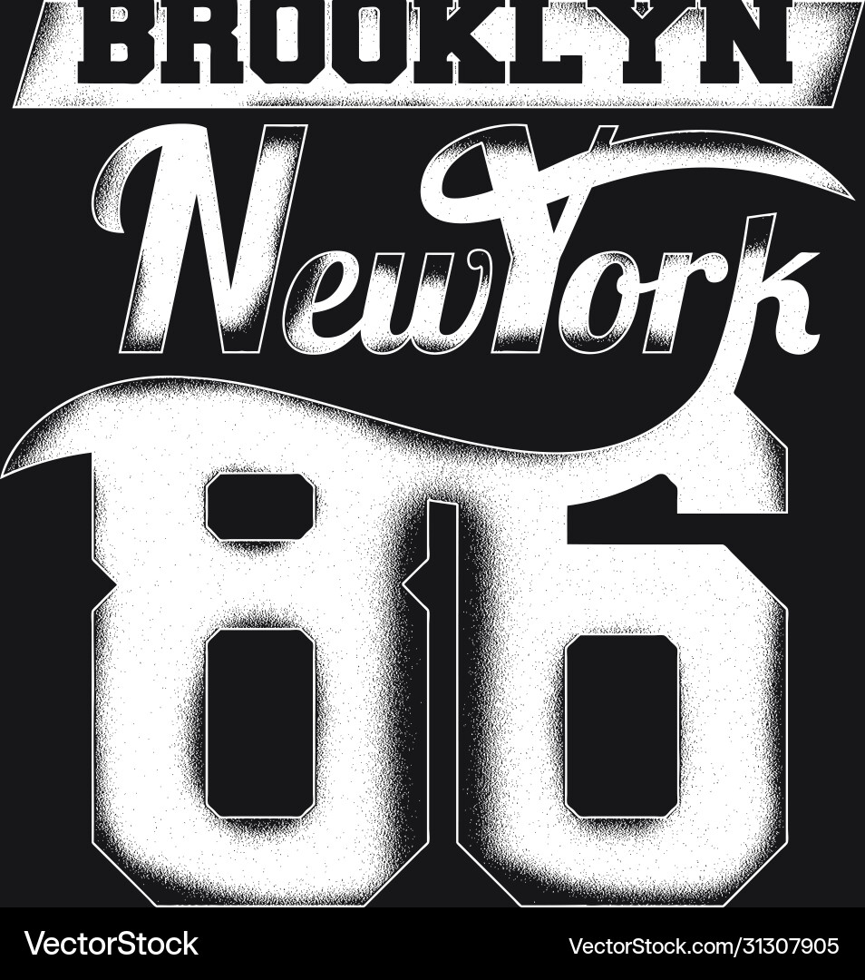 Brooklyn new york Royalty Free Vector Image - VectorStock