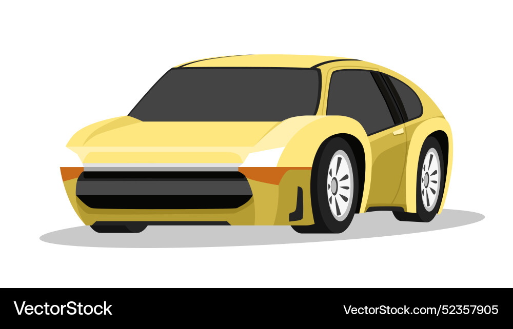 Concpet car perspective view Royalty Free Vector Image