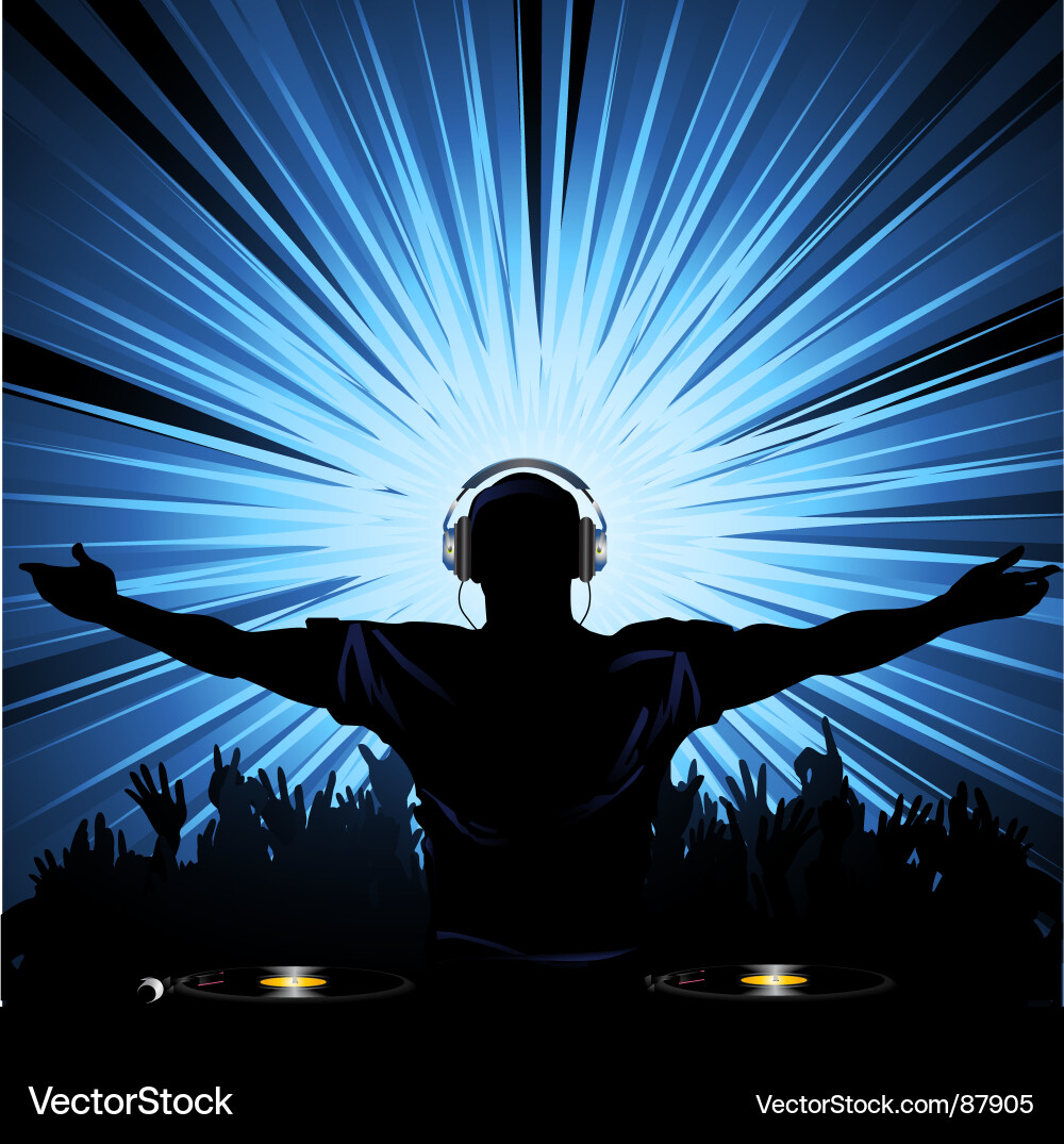 Dj party Royalty Free Vector Image - VectorStock