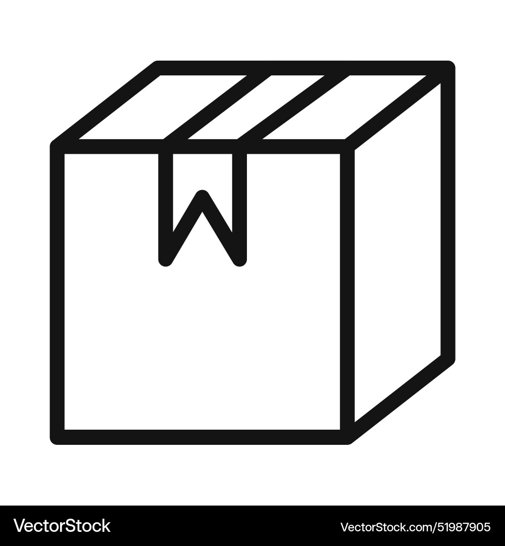 Secure storage box icon ideal for packaging Vector Image