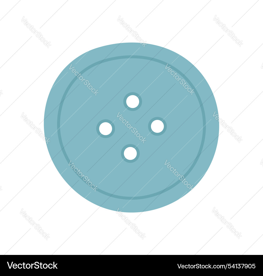 Sewing kit button doodle Royalty Free Vector Image