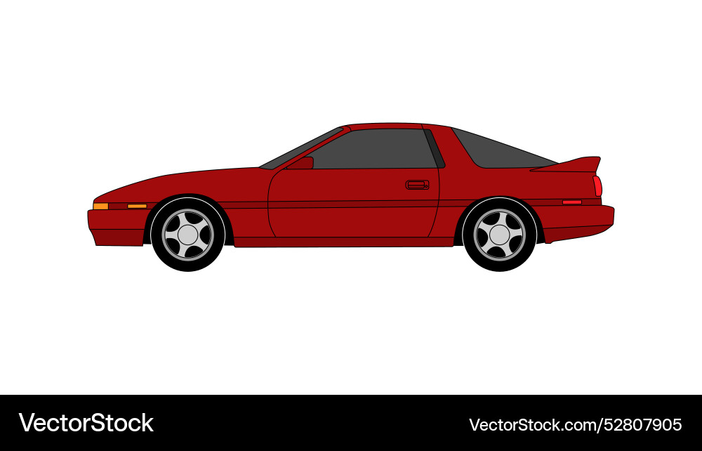 Toyota supra 1992 Royalty Free Vector Image - VectorStock