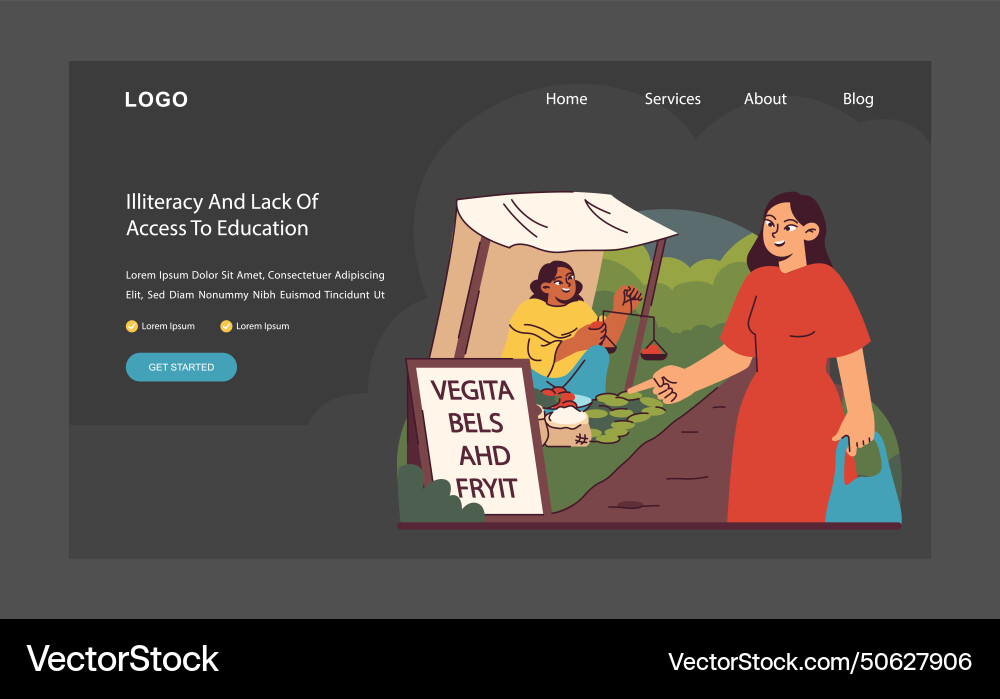 Educational gap flat Royalty Free Vector Image