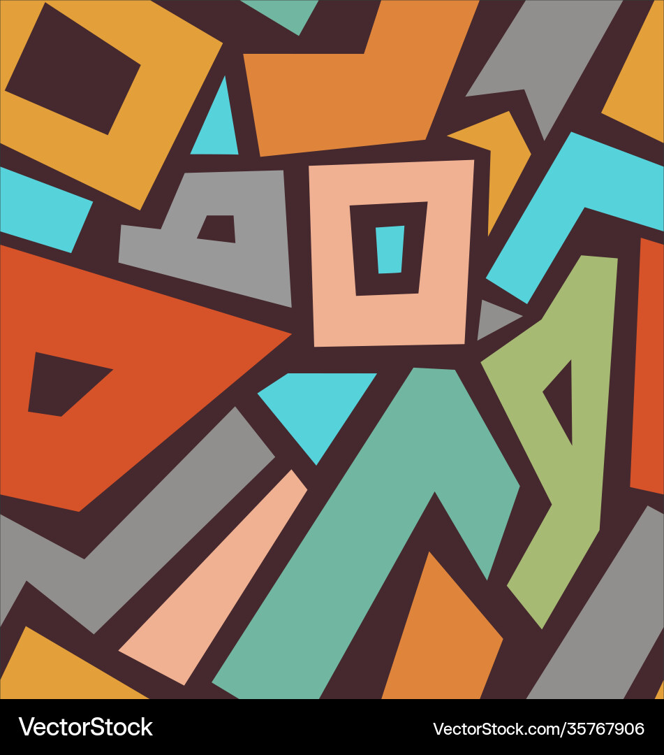 Geometric Retro Abstract Background Royalty Free Vector