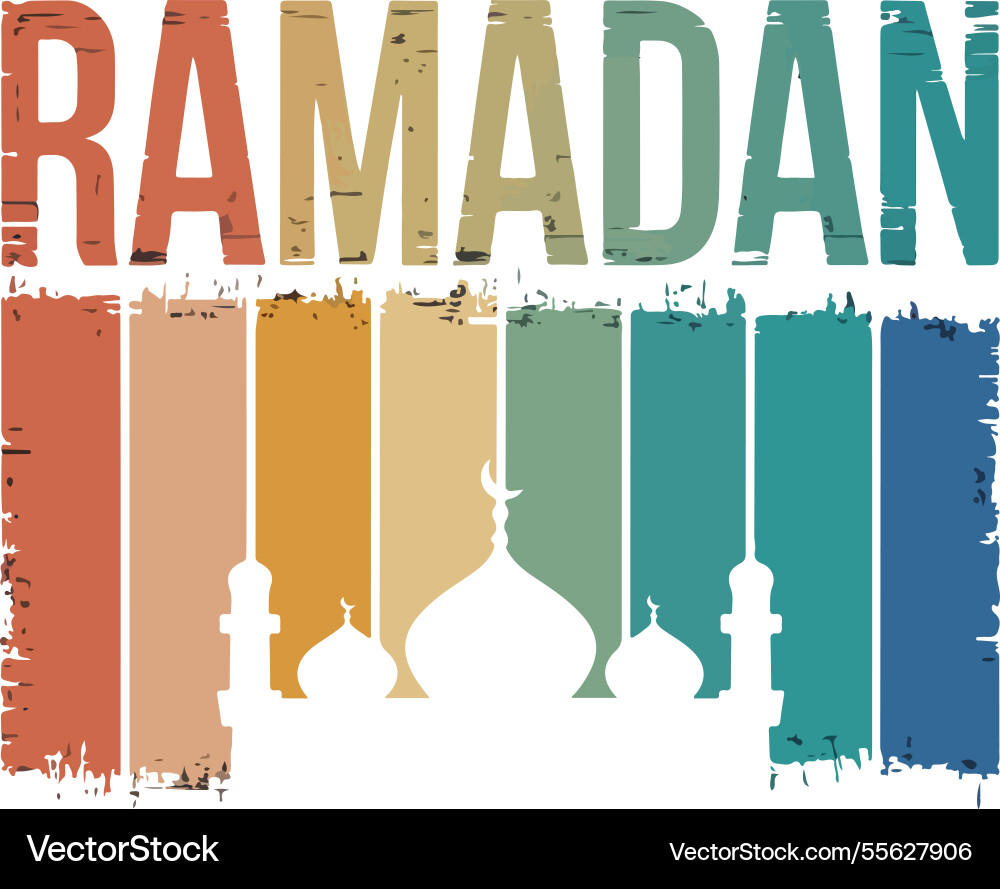 Ramadan t shirt celebration Royalty Free Vector Image