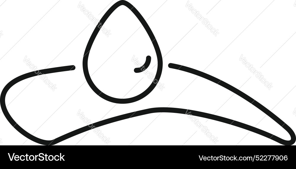 Single water drop falling down creating splash Vector Image