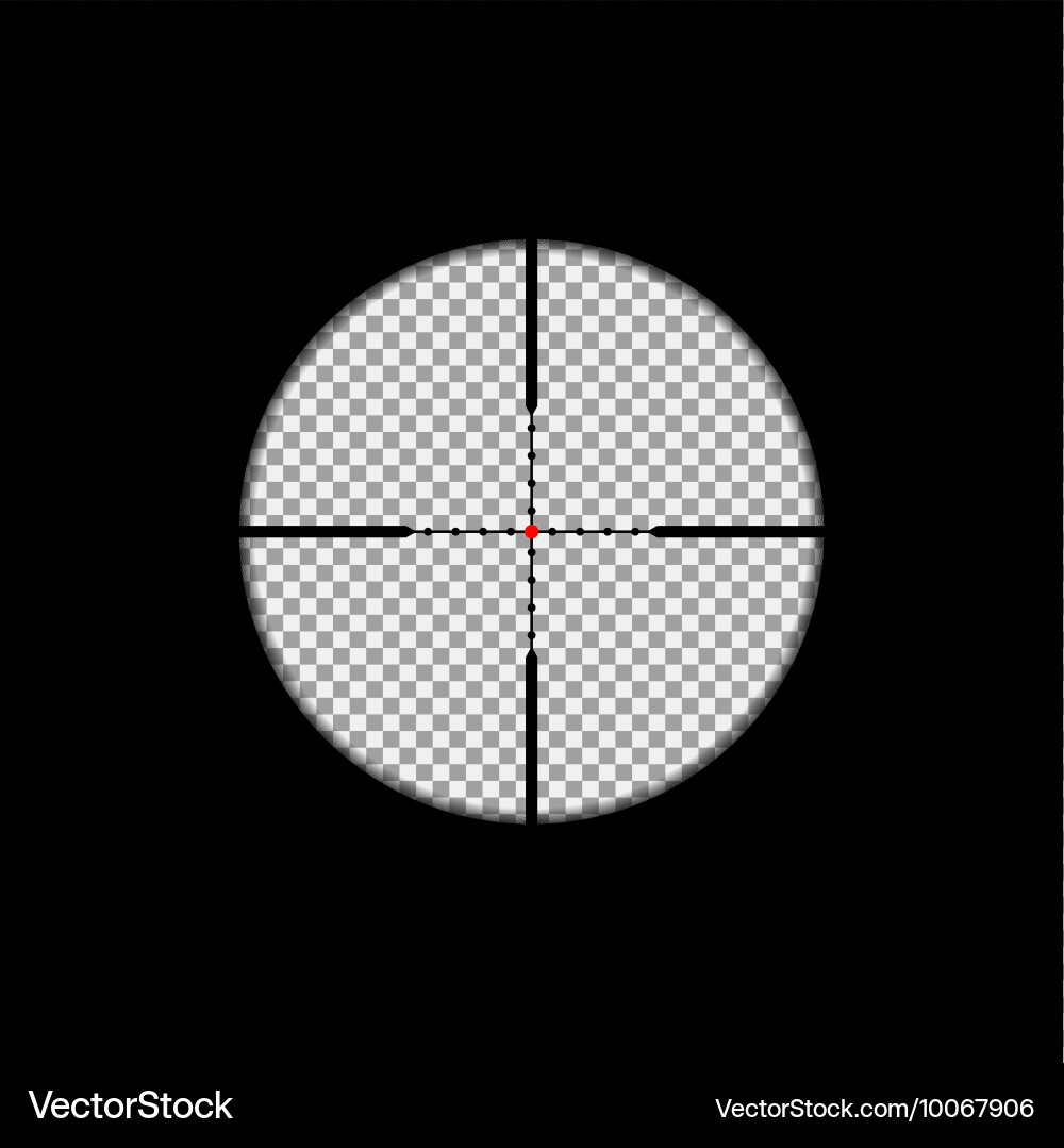 Sniper scope overlay Royalty Free Vector Image