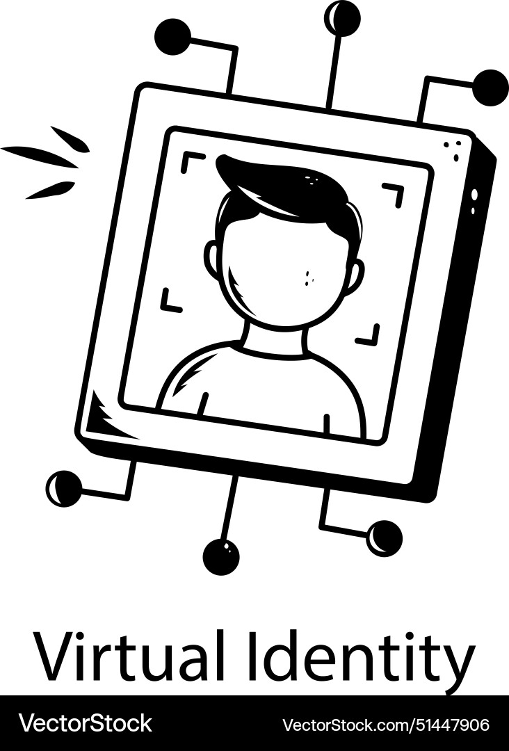 Virtual identity Royalty Free Vector Image - VectorStock