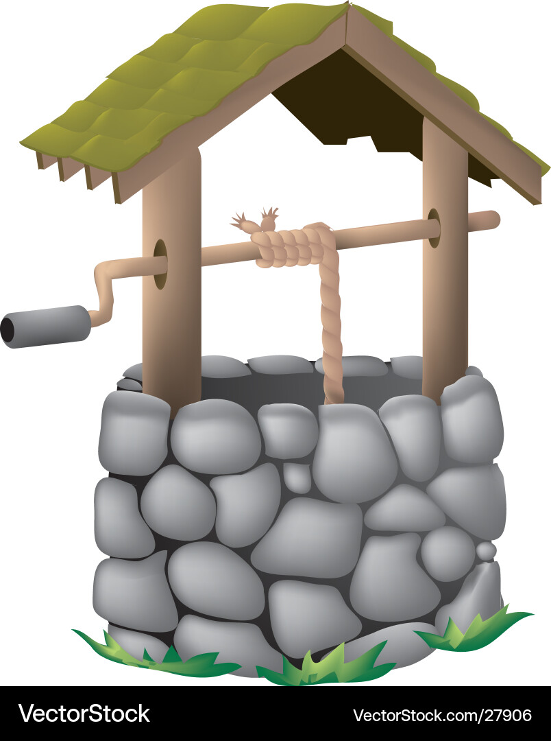 Wishing well Royalty Free Vector Image - VectorStock