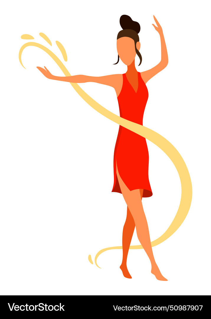 Contemporary and classical dancing dancer Vector Image