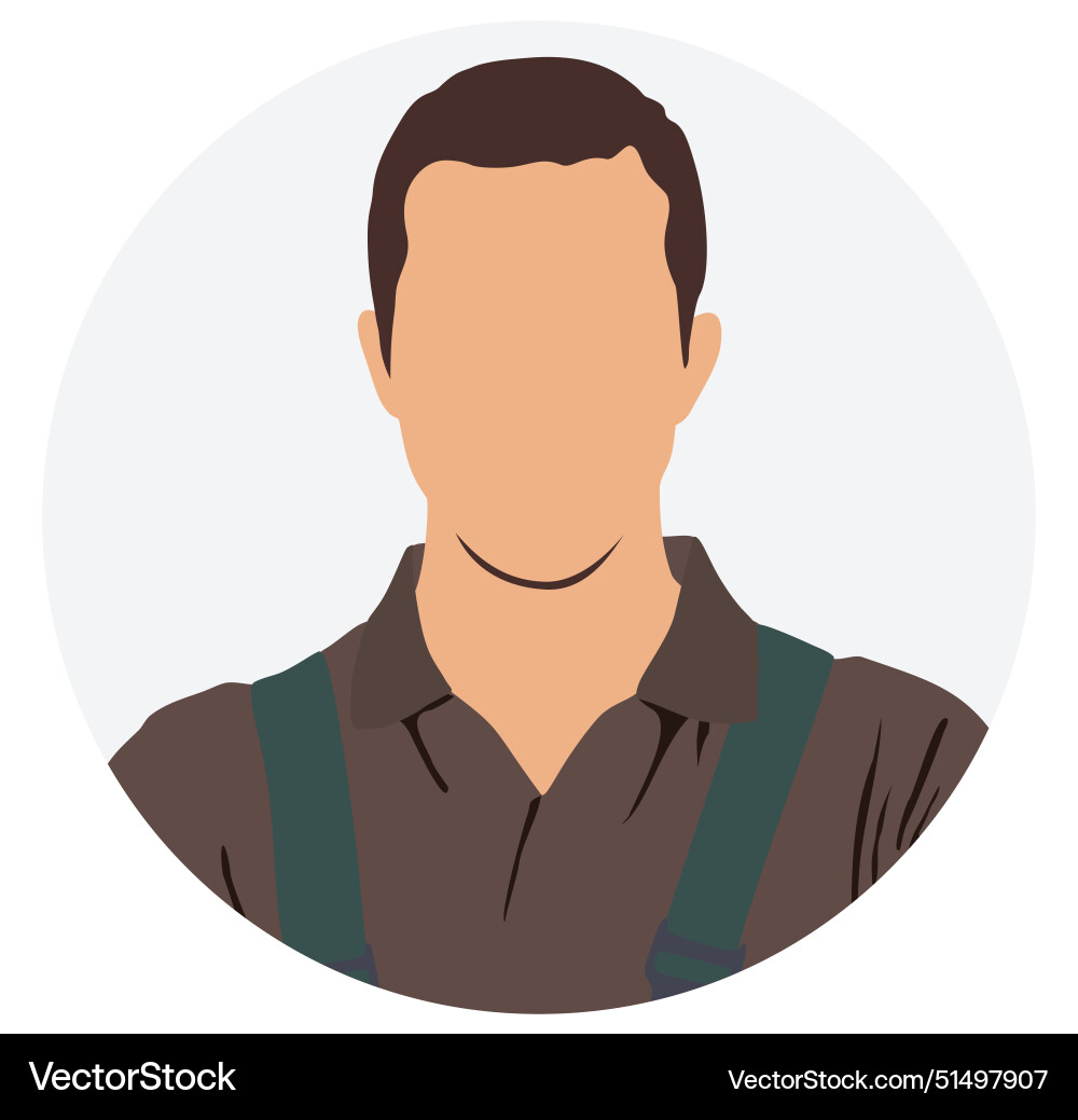 Farmer portrait Royalty Free Vector Image - VectorStock