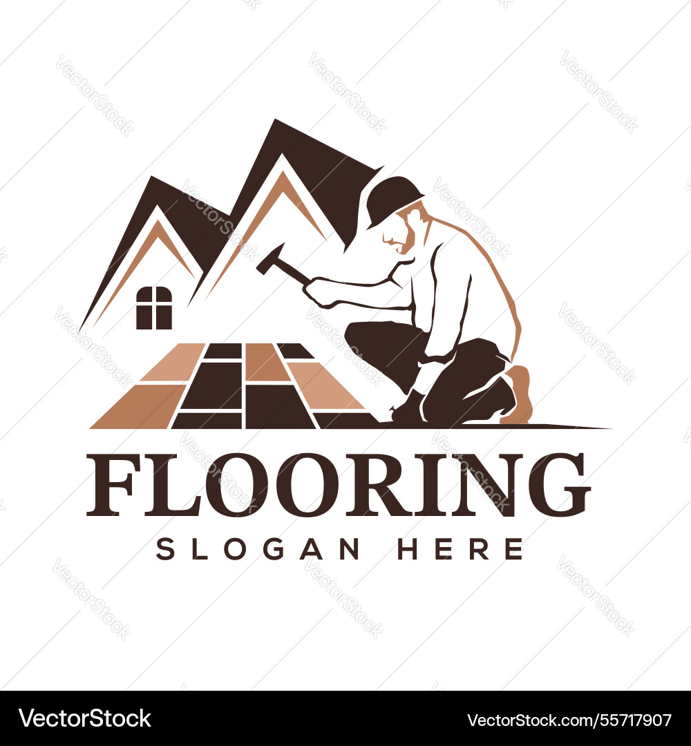Flooring Business Logo Template Royalty Free Vector Image